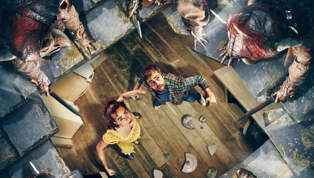 Hannah John-Kamen and Douglas Booth are plagued by goblins on Unwelcome ...