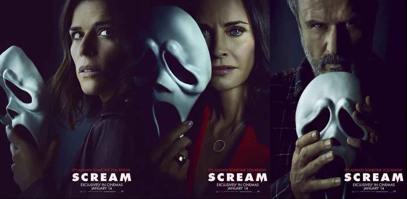 Scream character posters see the return of Neve Campbell, Courteney Cox ...
