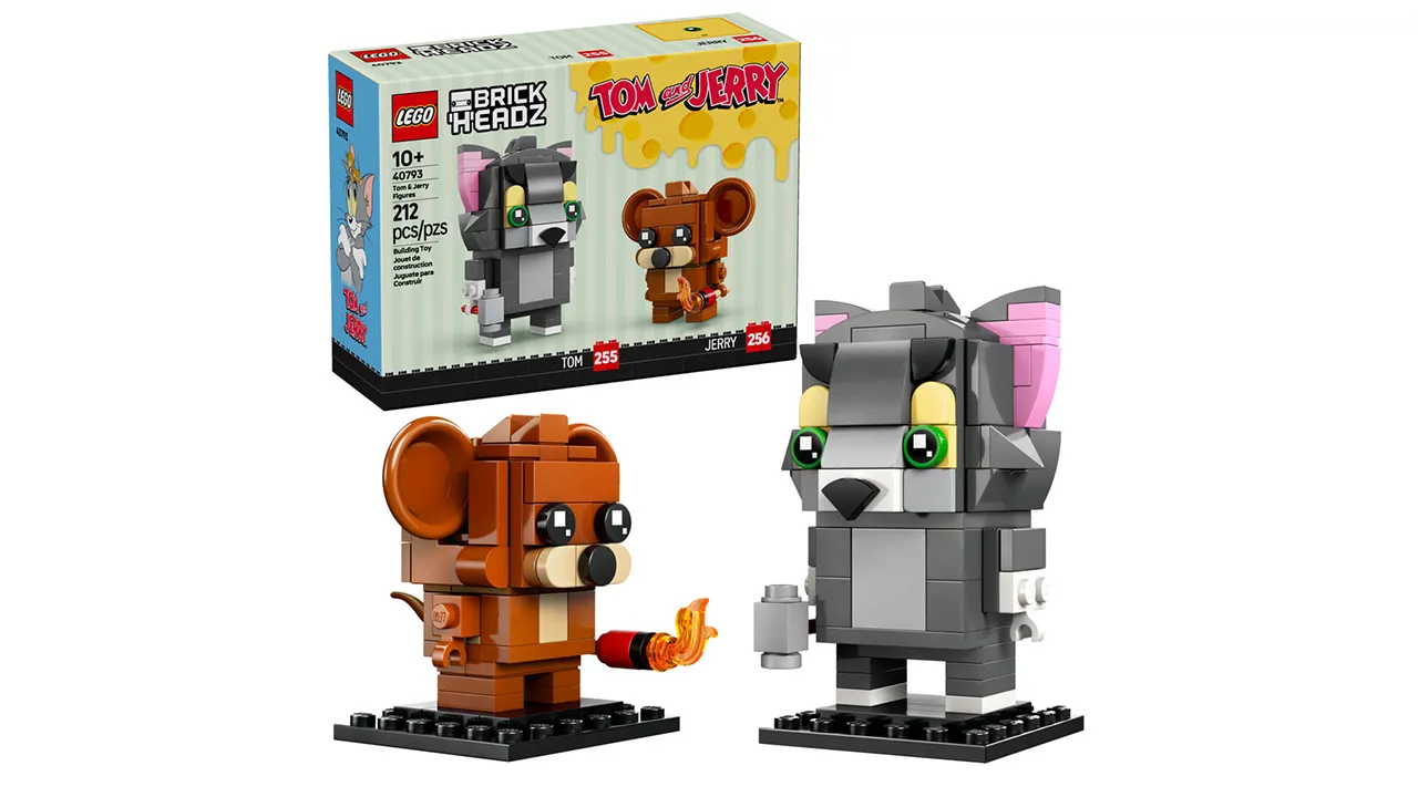 LEGO celebrates 85 years of Tom and Jerry with BrickHeadz set