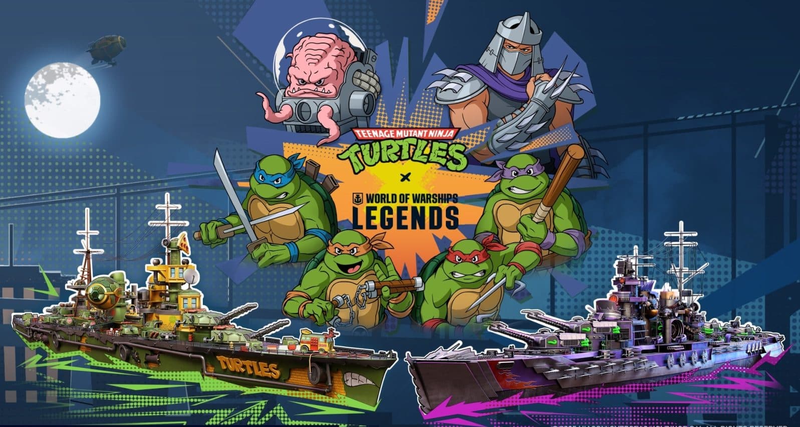 Teenage Mutant Ninja Turtles come to World of Warships: Legends