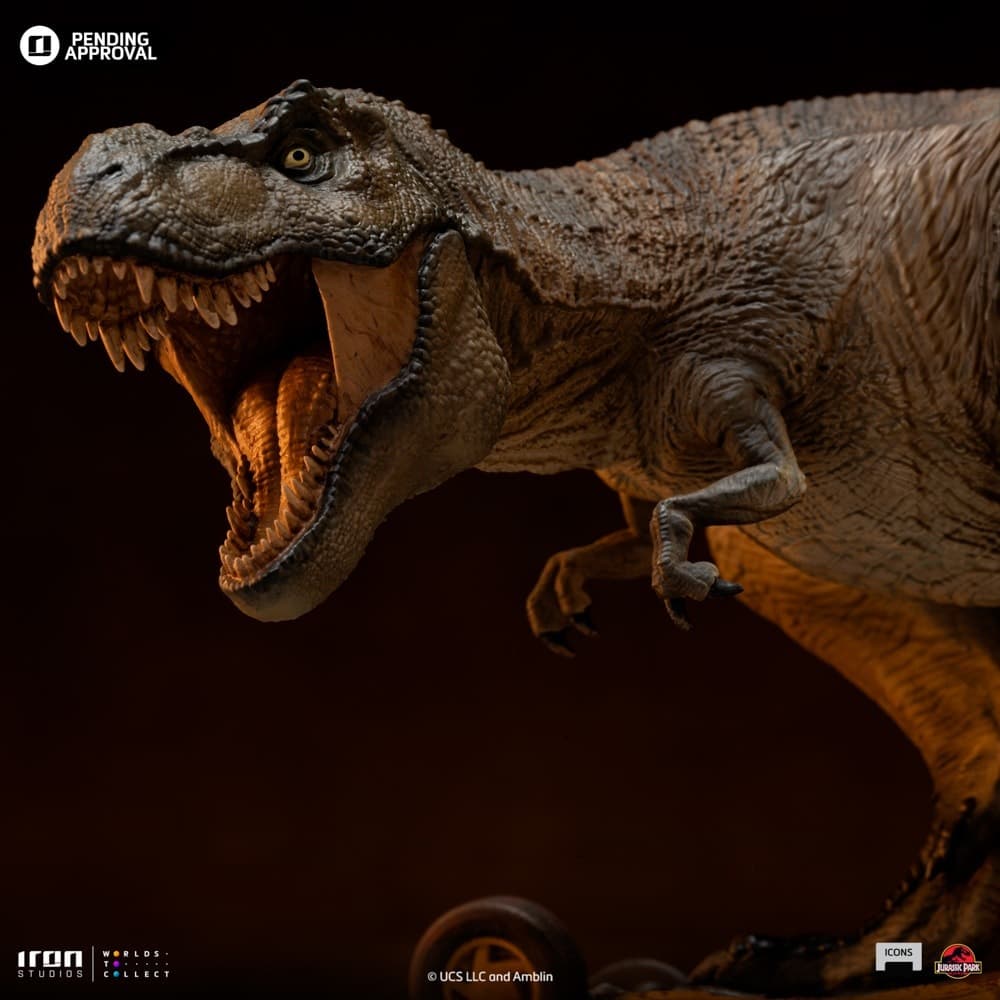 Iron Studios brings an iconic Jurassic Park scene to life with T-Rex ...
