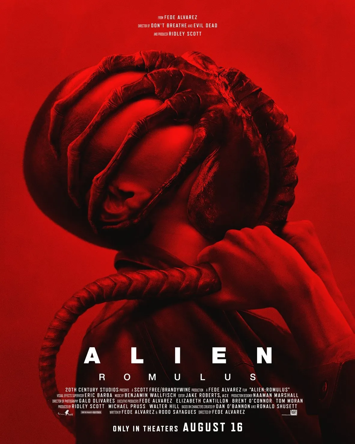 Alien: Romulus teaser poster unleashes the facehugger