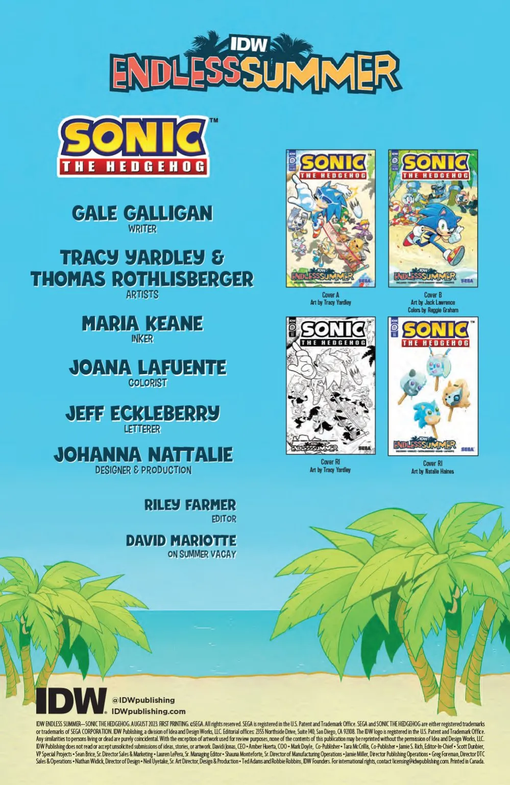 IDW Endless Summer: Sonic the Hedgehog #1 - Comic Book Preview