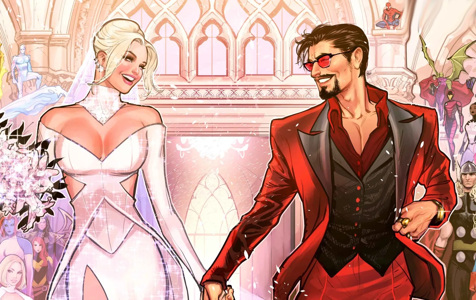 Emma Frost and Tony Stark are tying the knot in latest Marvel wedding